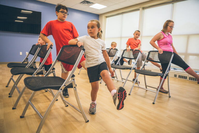Chair Fun - Leg Lifts | Health Powered Kids